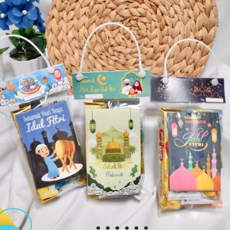 Jual ]isi 10pcs] PLASTIK PARCEL SNACK IDUL FITRI /AMPLOP LEBARAN/ANGPAO ...