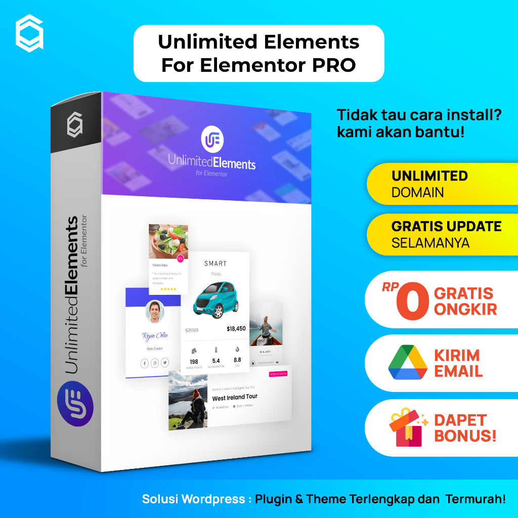Jual Unlimited Elements For Elementor PRO Plugin Wordpress Lifetime Unlimited Domain | Shopee ...