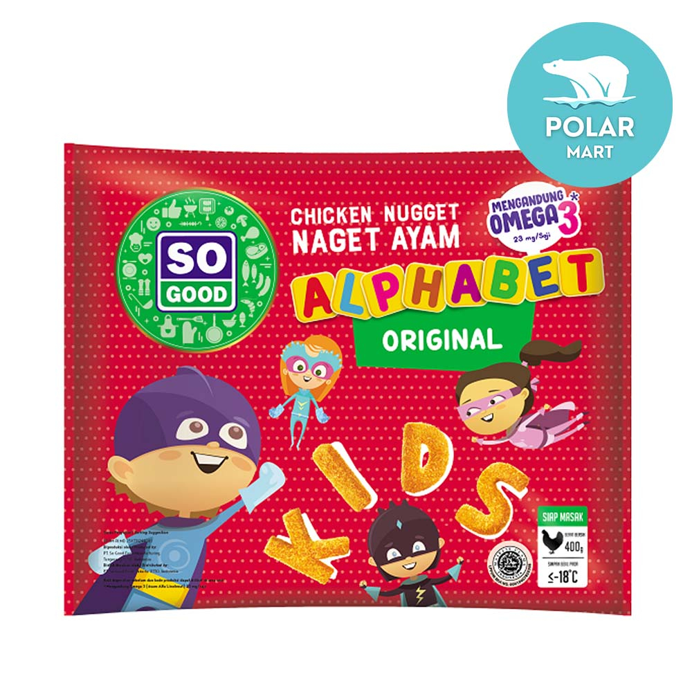 Jual So Good Chicken Nugget Alphabet 400 Gram (FROZEN FOOD BANDUNG ...