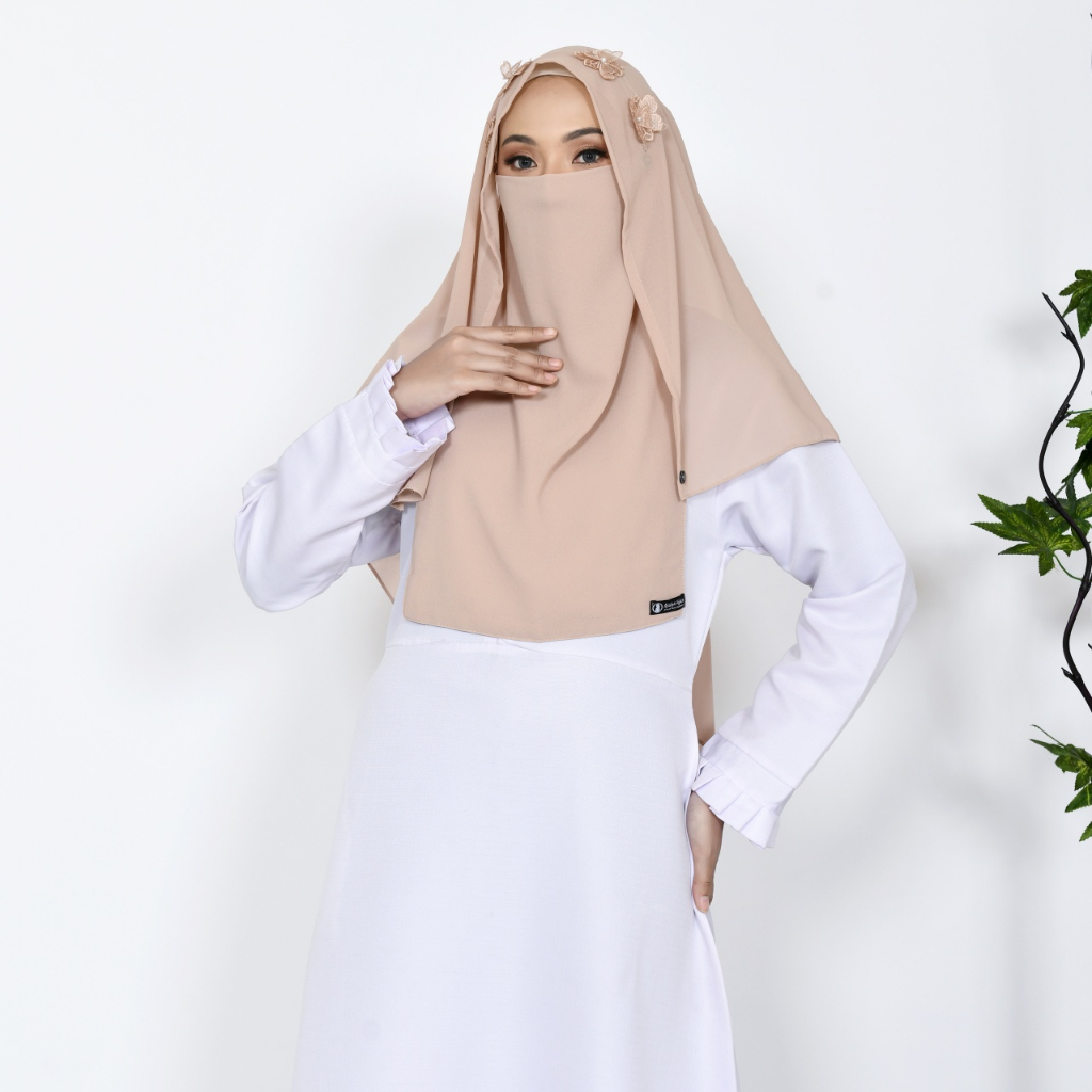 Jual HIJAB NIQAB VEIL JASMINE CADAR TALI BANDANA / CADAR DUA LAYER / JILBAB NIQAB | Shopee Indonesia