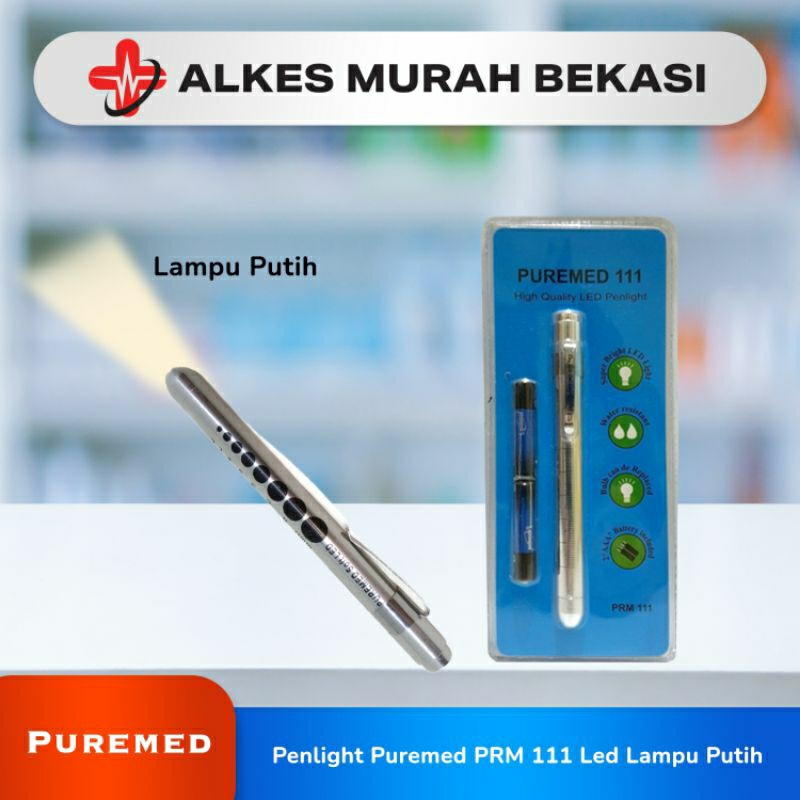 Jual Penlight puremed PRM 111 PRM 112 / penlight led / senter mata ...