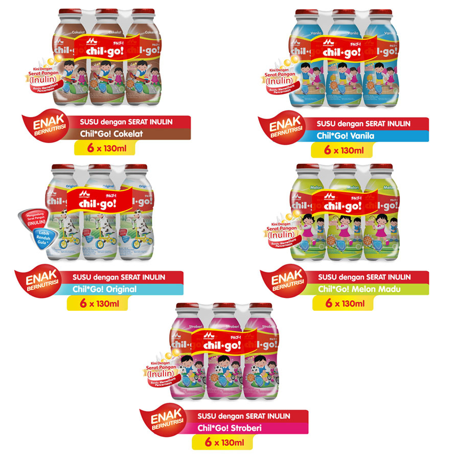 Jual SUSU MORINAGA CHIL GO / CHILGO MILK UHT 6x130ml | Shopee Indonesia
