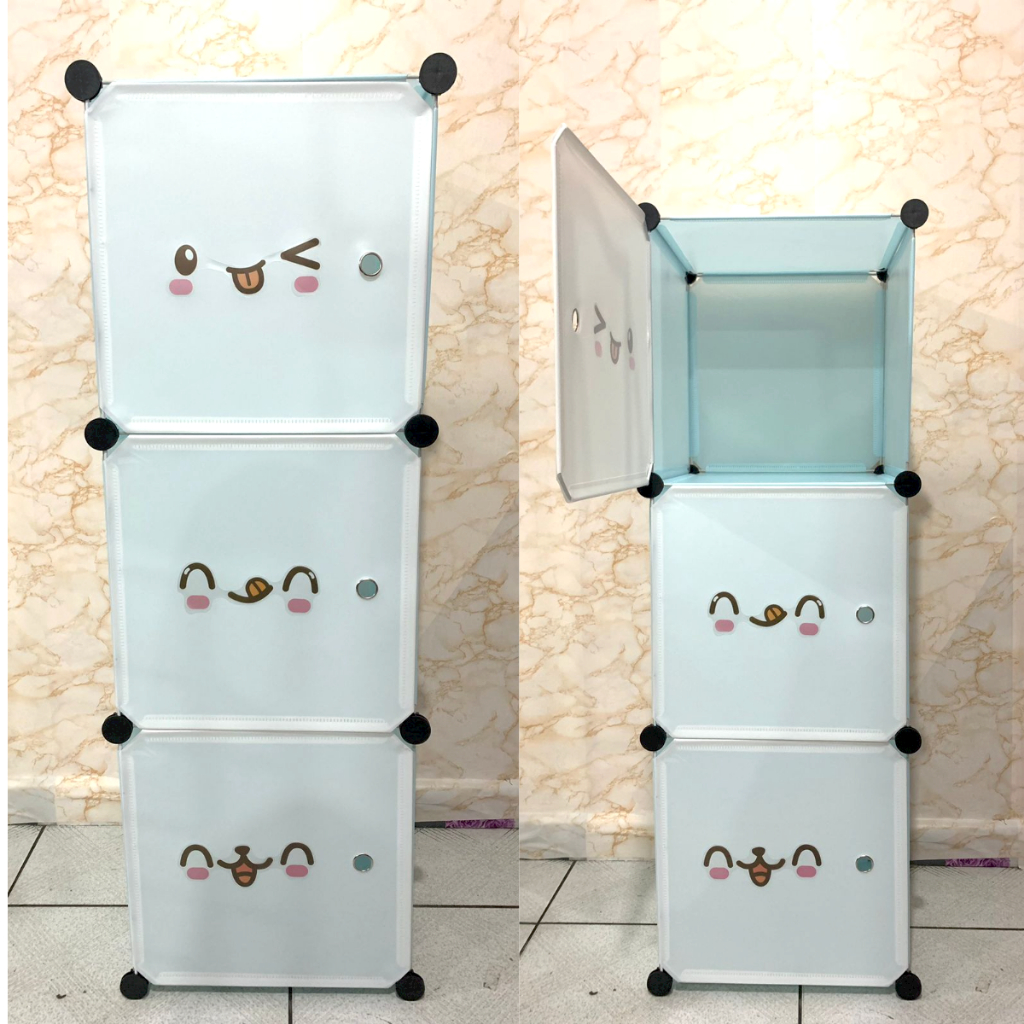 Jual LEMARI PLASTIK PORTABLE / LEMARI KARAKTER SUSUN / LEMARI PAKAIAN ...