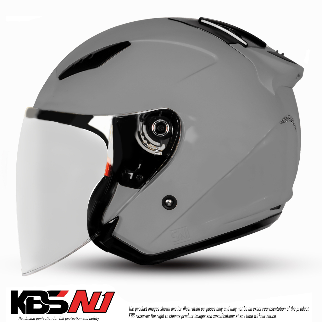 Jual Helm Half Face KBS KYOTO HITAM DOF / Kaca Bening Helm Untuk Pria ...