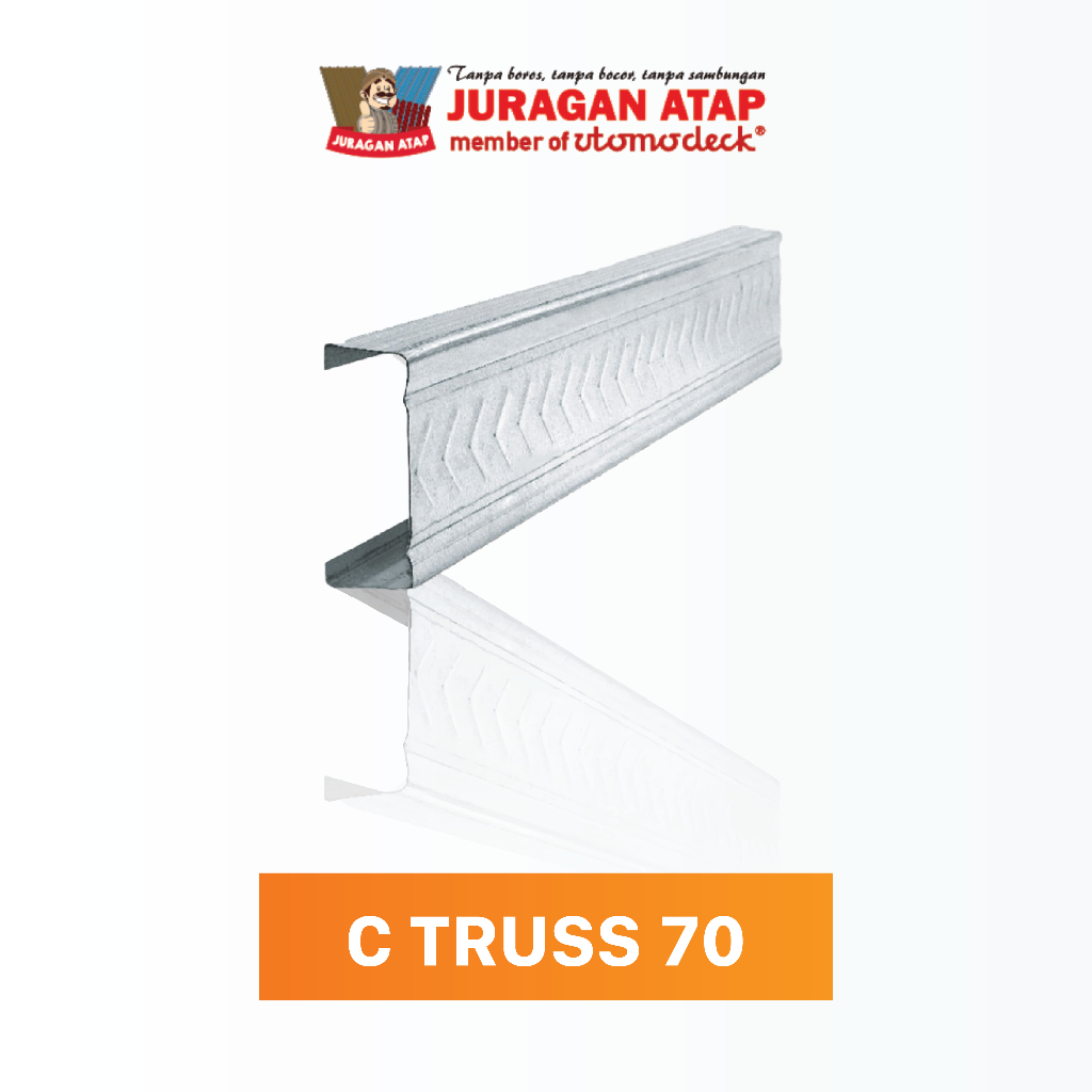 Jual RANGKA ATAP BAJA RINGAN KANAL C / C Truss 70 - 0,75 mm | Shopee ...