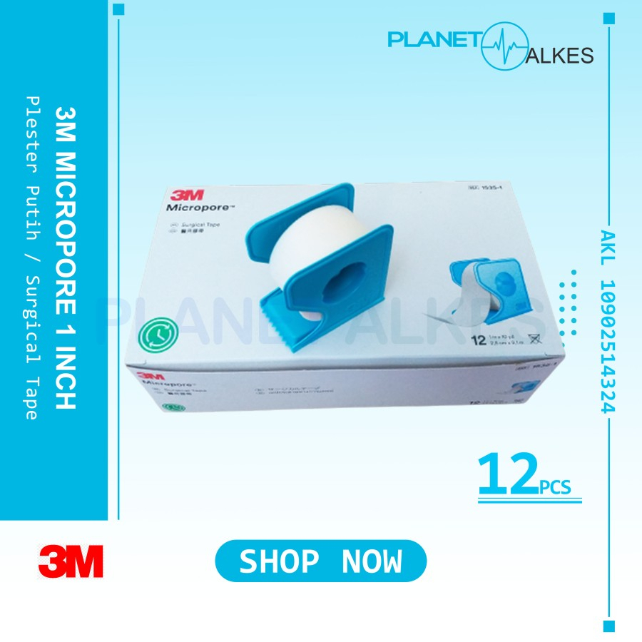 Jual Micropore 1/2 1 2 in 3M / Plester Luka Micropore 1 BOX / Surgical ...