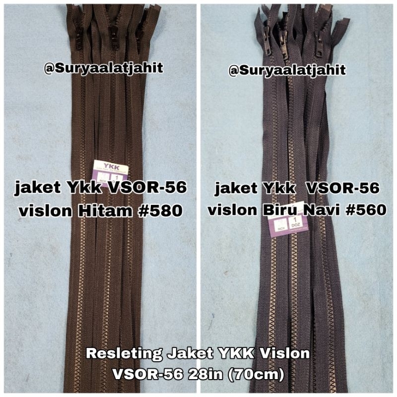 Jual Resleting jaket vislon Ykk VSOR-56 28in /70cm =rp.149.500/1lsn | Shopee Indonesia