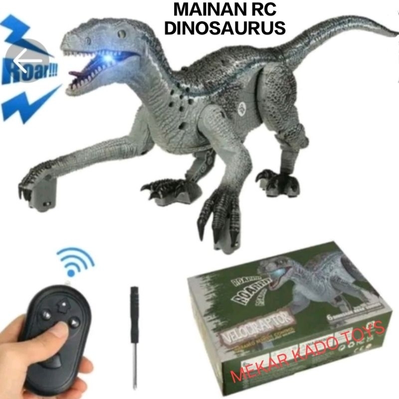Jual Dinosaurus Raptor Remote Control/Infrared | Shopee Indonesia