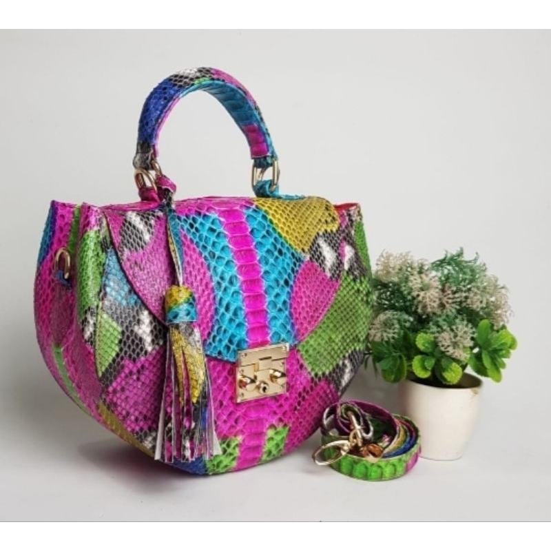 Jual Tas Tangan Wanita (Python Skin) | Shopee Indonesia