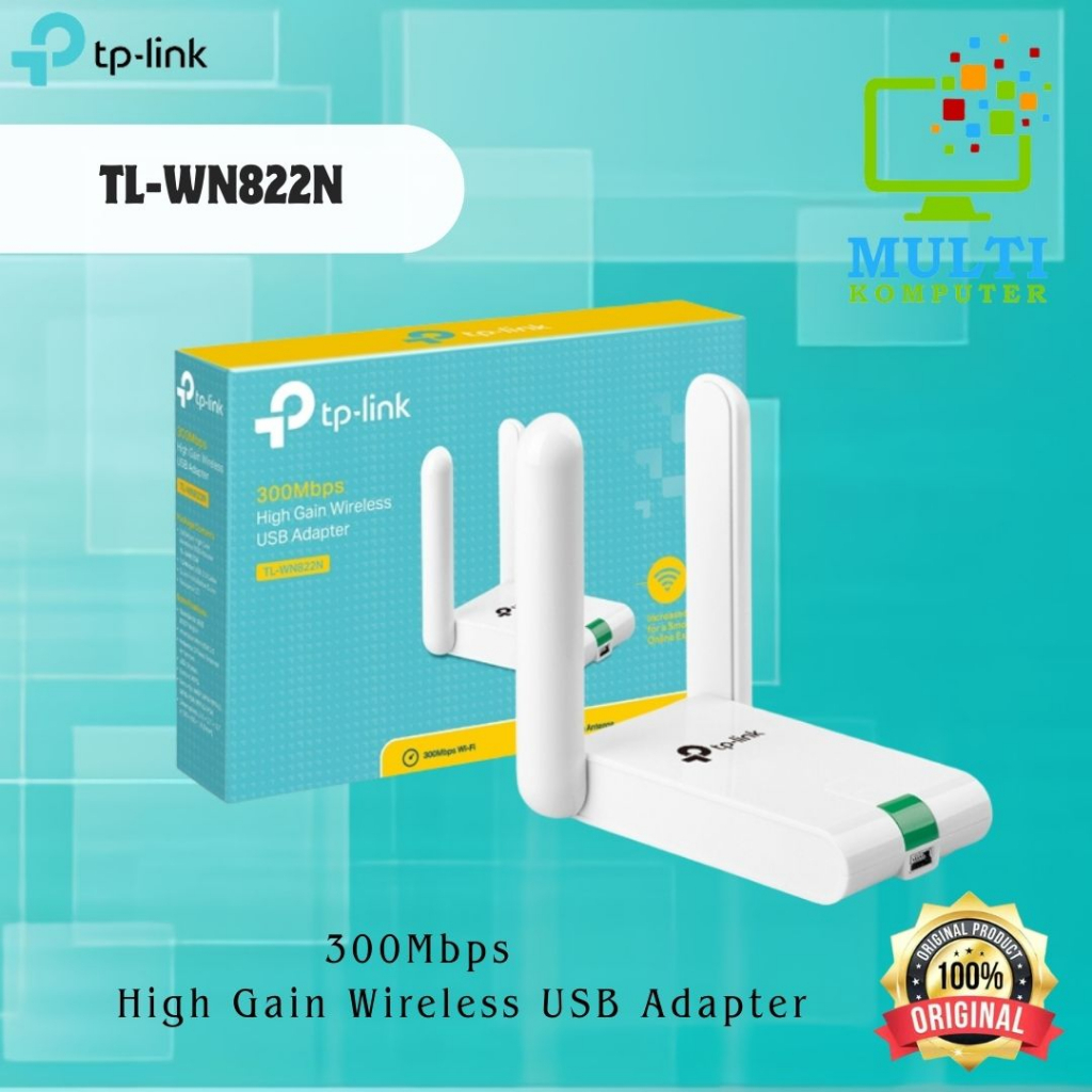Jual TP-LINK TL-WN822N 300MBPS HIGH GAIN WIRELESS USB ADAPTER WIFI | Shopee Indonesia