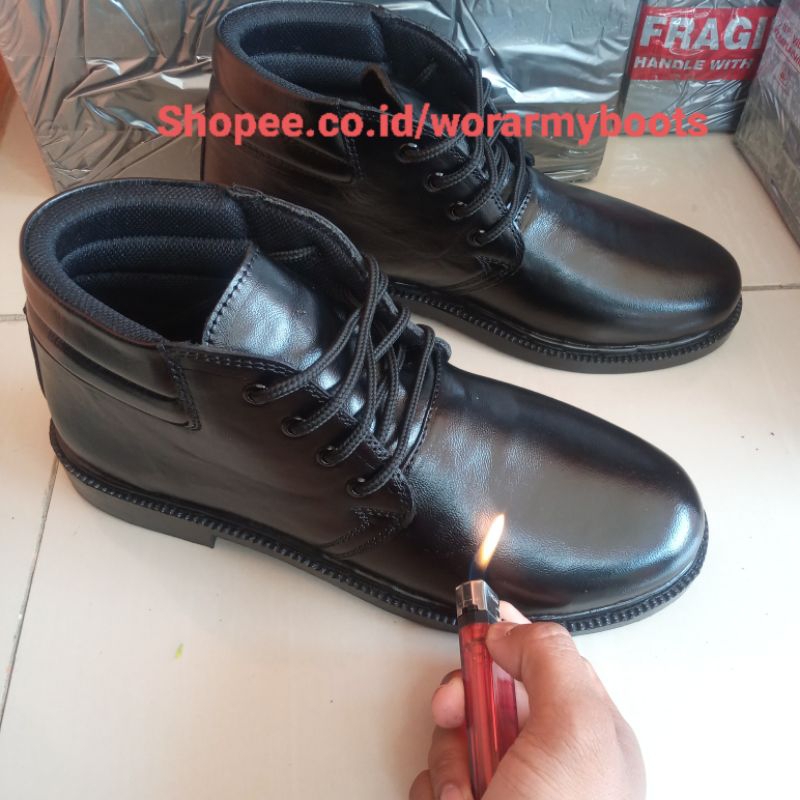 Jual Sepatu PDH TNI POLRI Security Ukuran Standar indonesia Full kulit ...