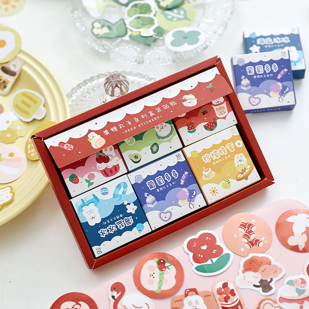 Jual Yu Xian Tiny Box of Colors Flakes Stickers Set - Sticker Dekorasi ...