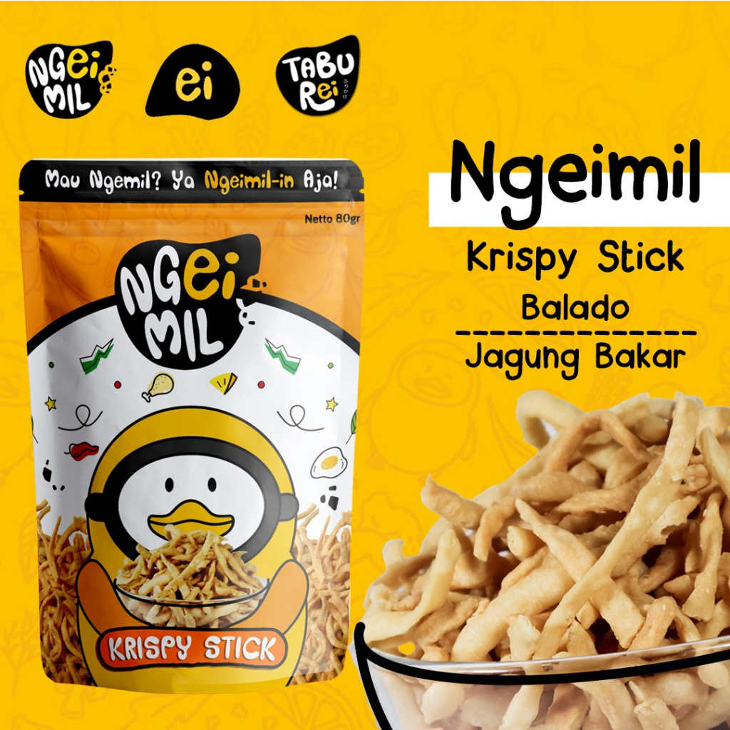 Jual NEW !! Ng(ei)mil Krispy Stick [BALADO] 80gr | Shopee Indonesia
