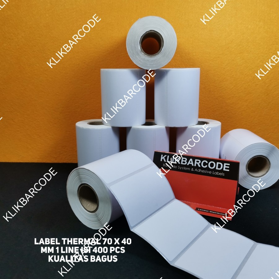 Jual Label Thermal Etiket obat Apotik Puskesmas 70x40 - 70 x 40 mm isi 400 Pcs | Shopee Indonesia
