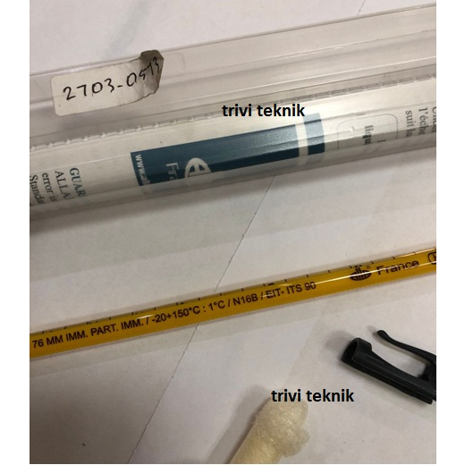 Jual Thermometer glass ASTM 1C Partial immersion,termometer kaca 150C ...