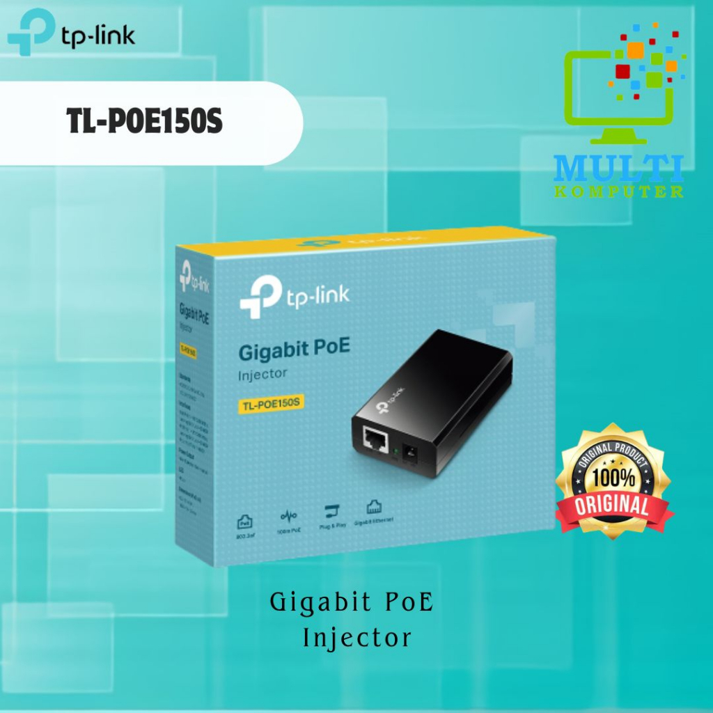 Jual TP-LINK TL-PoE150S Gigabit PoE Injector / TPLINK TL PoE150S ...