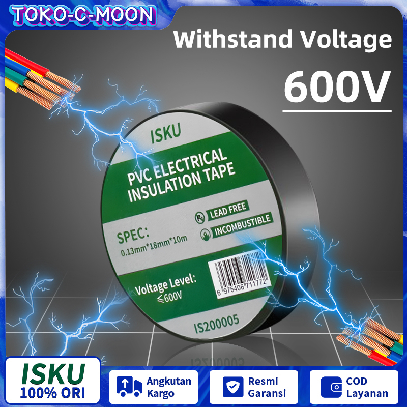 Jual ISKU Isolasi National Listrikl Pvc Electrikal HITAM vinyl ...