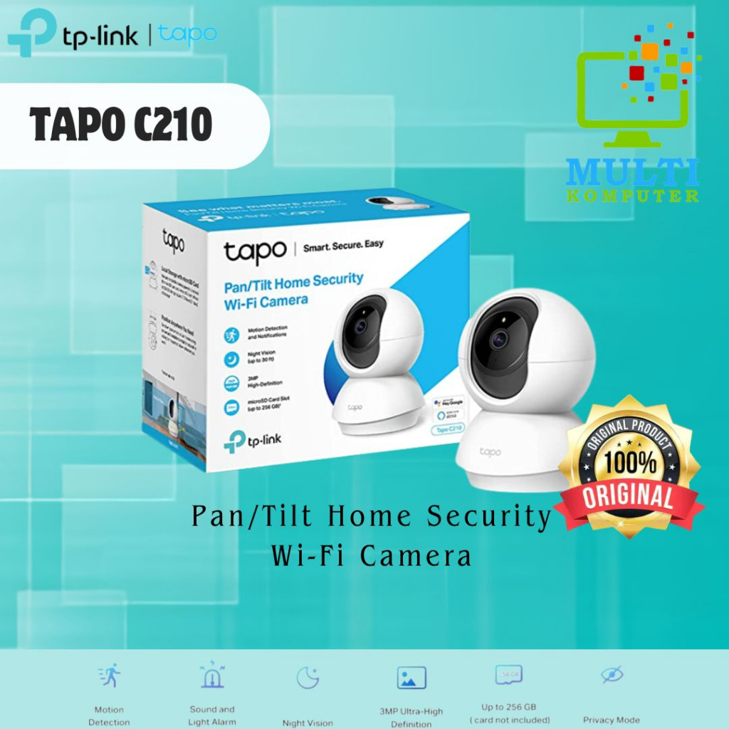 Jual Tapo C210 Pan/Tilt Home Security Wi-Fi Camera - Tp Link C 210 | Shopee Indonesia