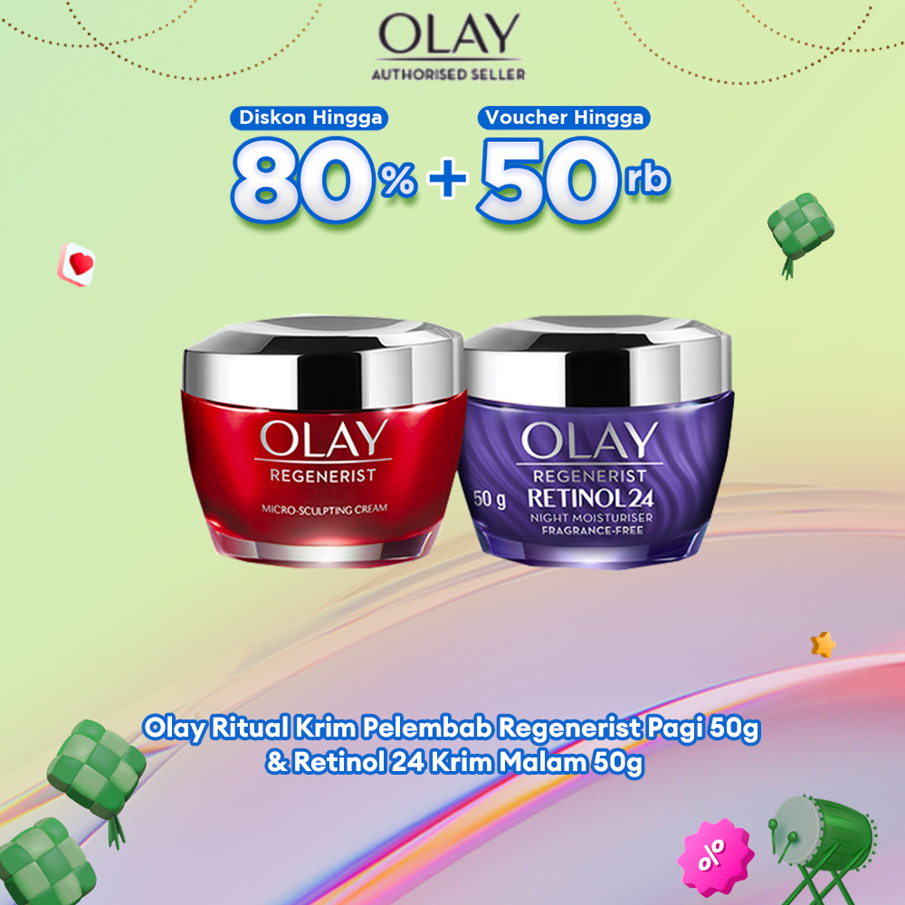 Jual Olay Regenerist Micro Sculpting Day Cream + Retinol 24 Night Cream ...