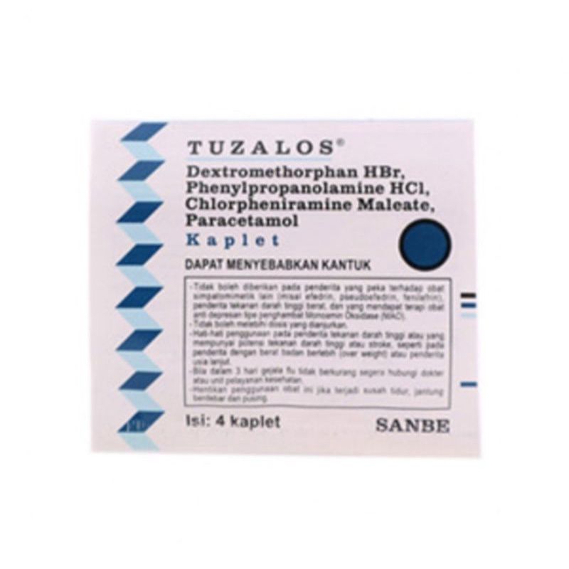 Jual Tuzalos 4 tab obat flu | Shopee Indonesia