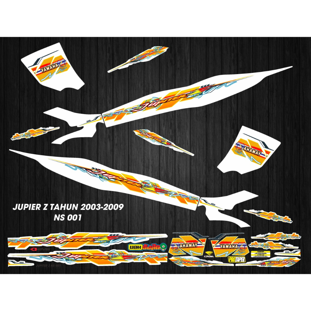 Jual Stiker Striping Decal JUPITER Z TH 2003-2009 MOTIF NS 001 | Shopee ...