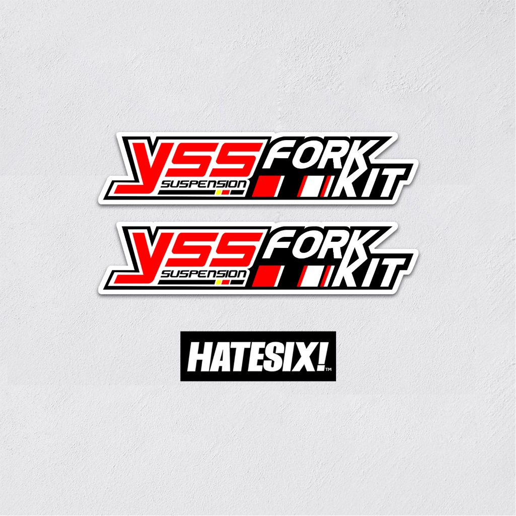 Jual Sticker Decal YSS Suspension Fork Kit Hatesix | Shopee Indonesia