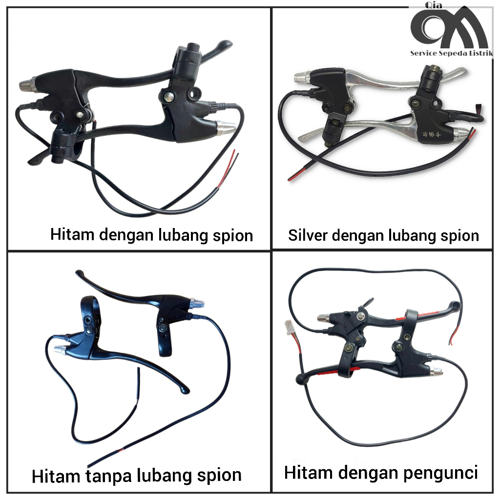 Jual Handle Rem Sepeda Listrik / Brake Lever 1 set kanan & kiri ...