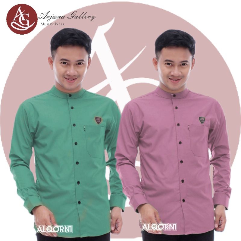 Jual Baju Koko Dewasa Polos Kalep Original Alqorni | Shopee Indonesia