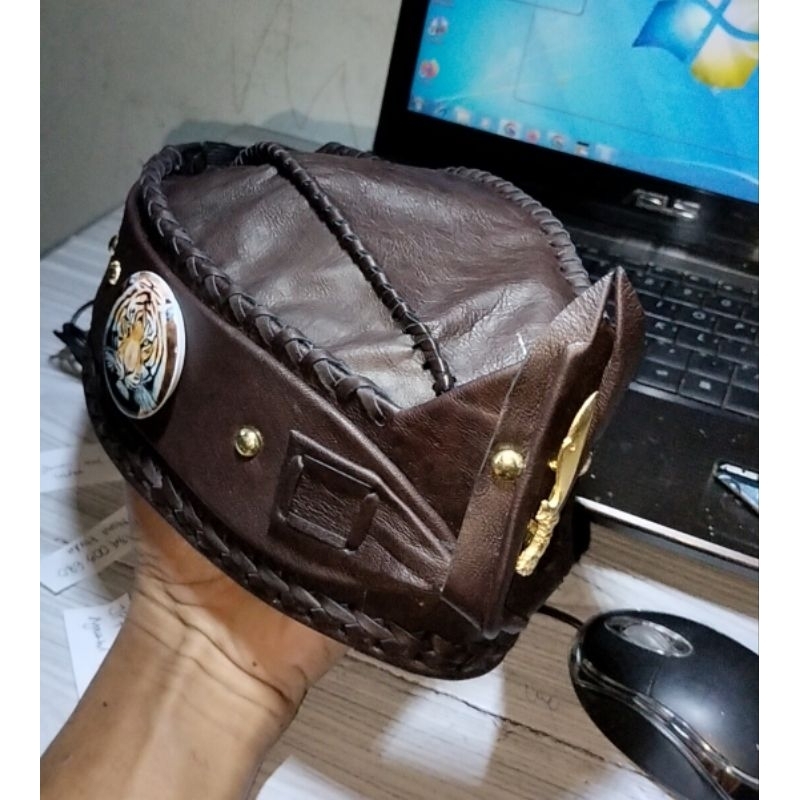 Jual Topi Blangkon Kujang Sunda Keren Kulit Asli 100% - Ikat Kepala ...