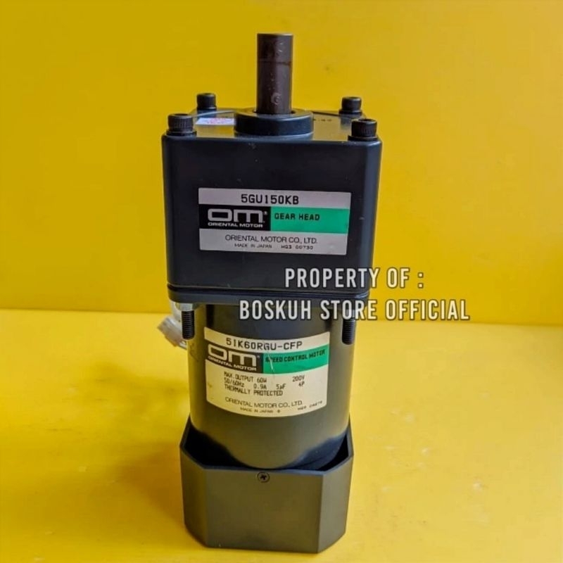 Jual GEARBOX MOTOR 220V AC 90W HIGH TORSI LOW RPM RATIO 1:150 10rpm/min ...