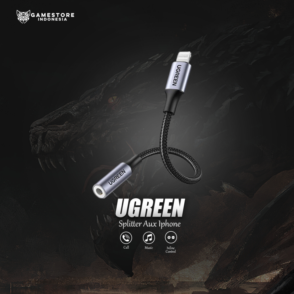 Jual Ugreen Splitter Lightning to Aux | USB Type C To Lightning - Type ...