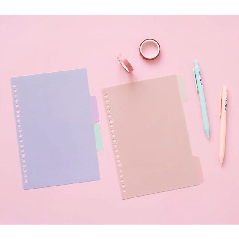 Jual PEMBATAS BINDER A5 WARNA PASTEL BINDER DIVIDER | Shopee Indonesia