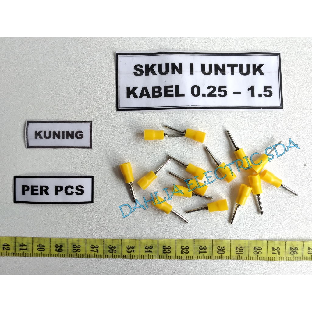 Jual SKUN I UNTUK KABEL 0,25-1,5 ( kuning ) PER PCS | Shopee Indonesia