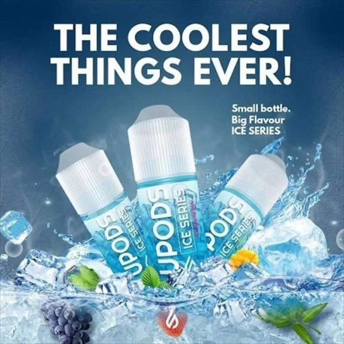 Jual [SALT] - UPODS ICE SERIES STRAWBERRY - MANGO - GRAPE 30ML 10MG ...