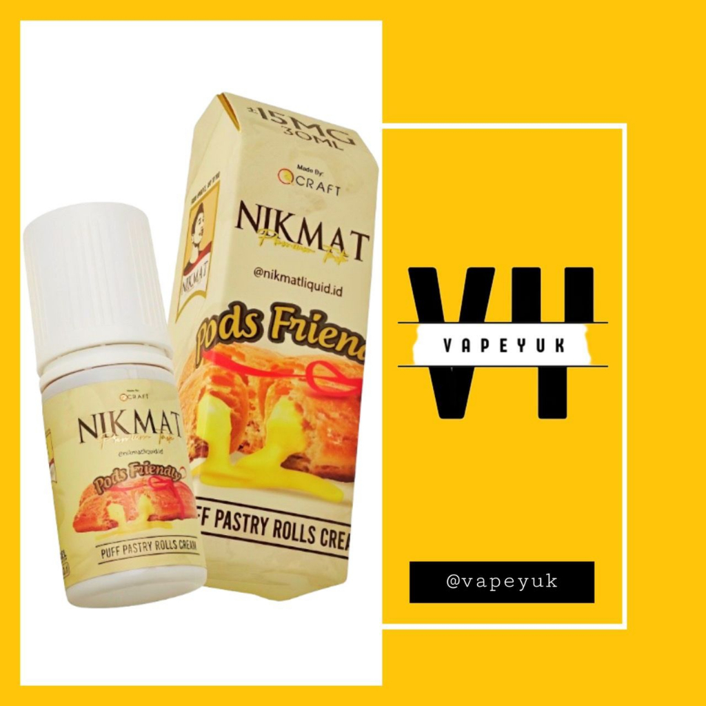 Jual Pods Nikmat 30ml Puff Pastry Rolls Cream | Shopee Indonesia