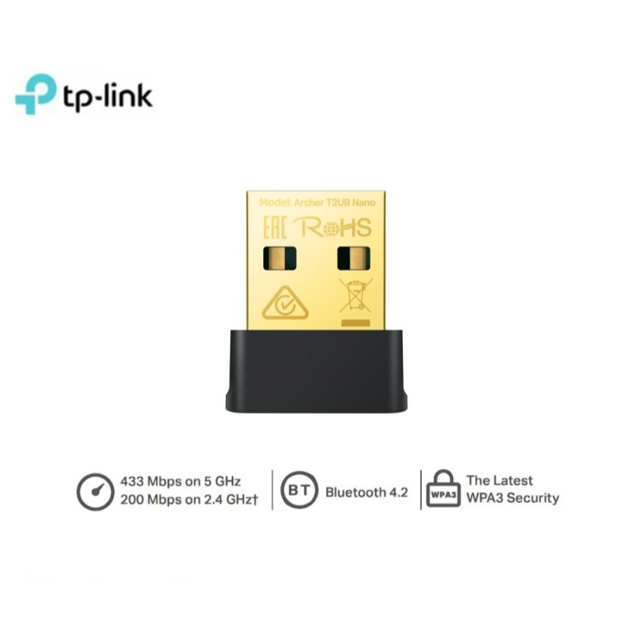 Jual Tp-Link Archer T2UB Nano 600Mbps Wi-Fi Bluetooth 4.2 Wireless ...