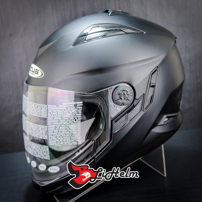 Jual HELM ZEUS ZS613C MODULAR MATT BLACK | ZS 613C MUZZLE MODULAR ...