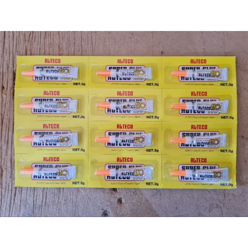Jual Lem Super Glue / Power Glue ALTECO 110 Original 3g Serbaguna | per pcs | Shopee Indonesia