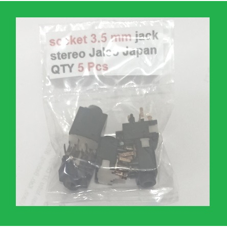 Jual QTY 5 Pcs socket 3.5 mm jack stereo Jalco Japan | Shopee Indonesia