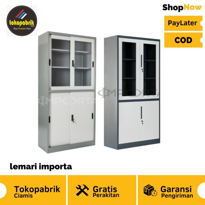 Jual Lemari Besi Kantor 2 Pintu - Lemari Besi Kabinet Termurah | Shopee ...