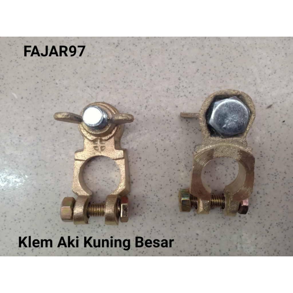 Jual Klem Aki/kepala Aki Kuningan Timah BESAR | Shopee Indonesia