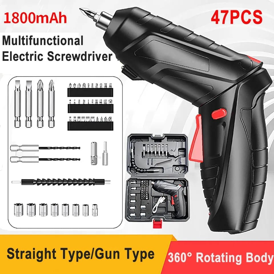 Jual Cordless Screwdriver mesin bor cordless mini 47pcs 4.2 v tanpa ...