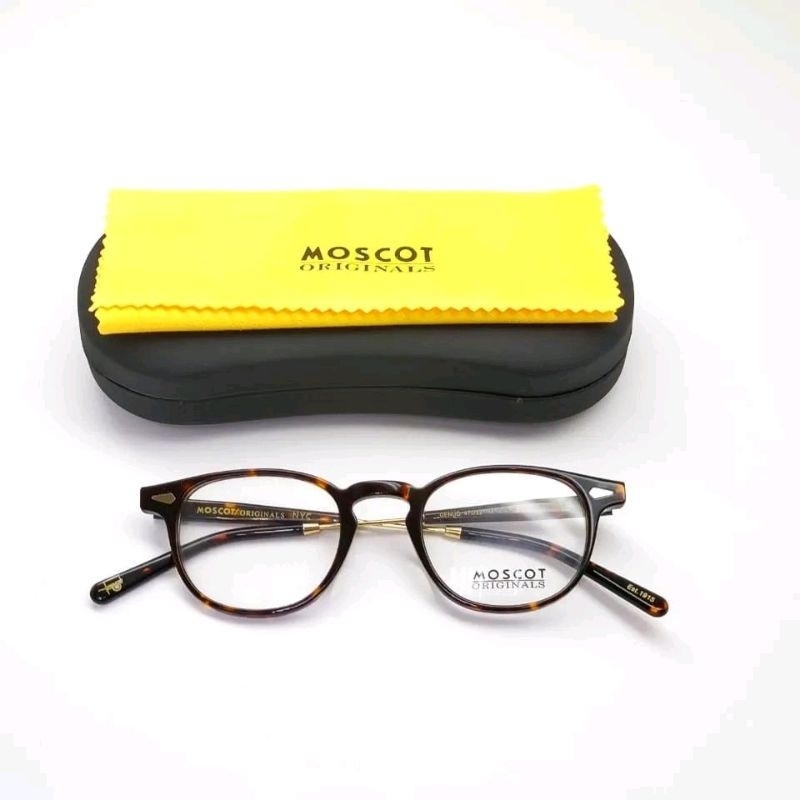 Jual Kacamata Moscot Genug tortoise glossy frame glasses | Shopee Indonesia