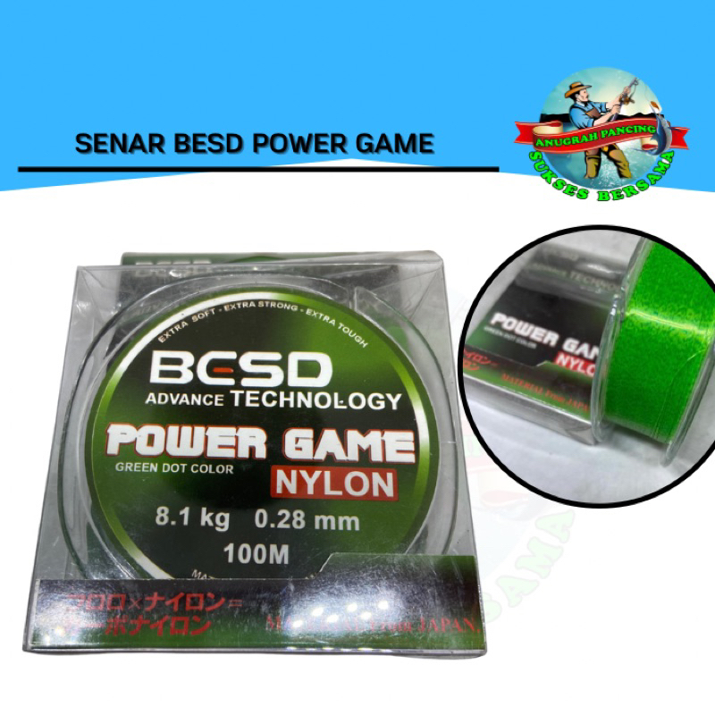 Jual Senar Power Game BESD warna hijau 100 meter | Shopee Indonesia