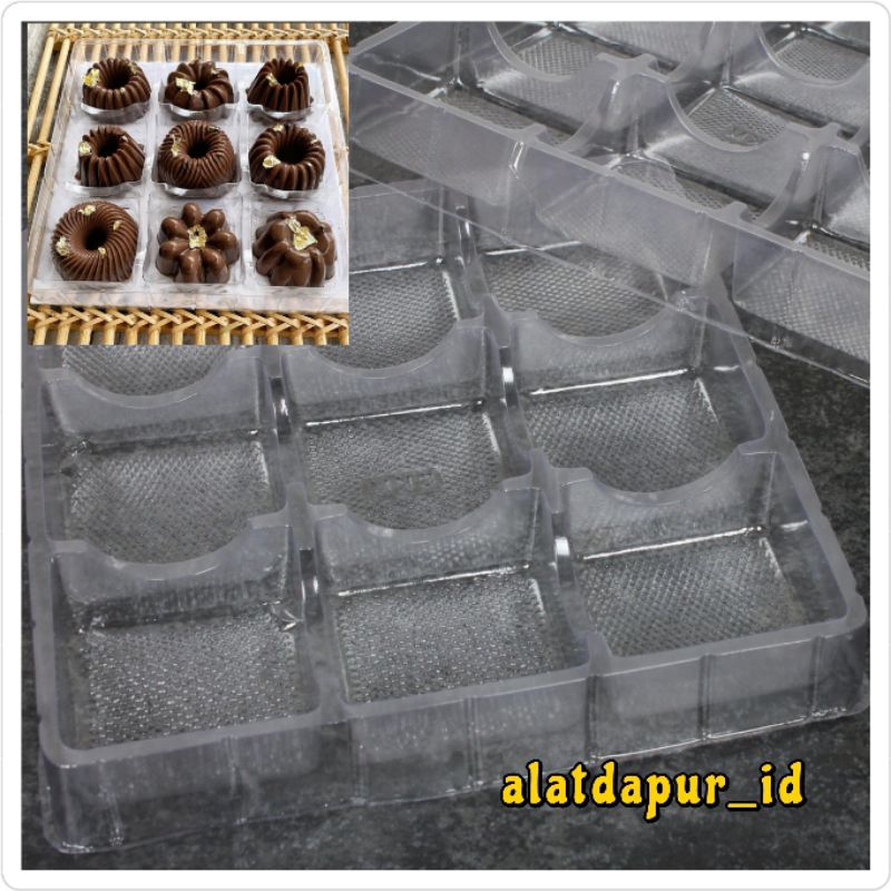 Jual 10pcs tray mika 9 lubang mika sekat 9 tray mika puding | Shopee Indonesia