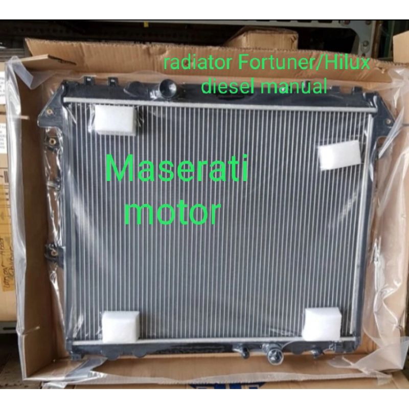 Jual RADIATOR UNTUK MOBIL TOYOTA FORTUNER/HILUX DIESEL MANUAL ASLI ...