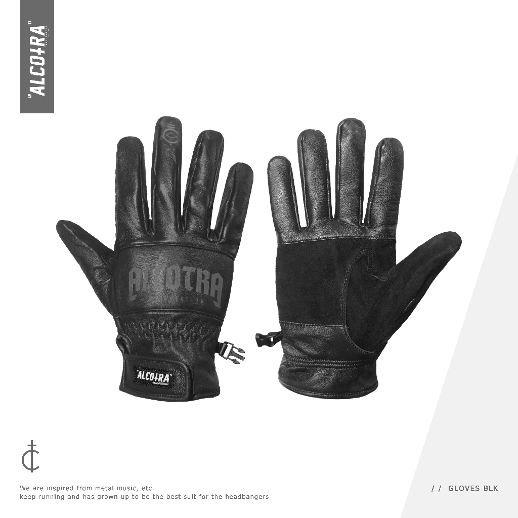 Jual GLOVES BLACK // SARUNG TANGAN KULIT ALCOTRA HITAM | Shopee Indonesia