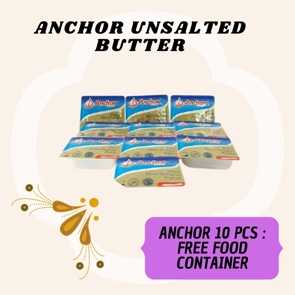 Jual Anchor Unsalted Butter Mini Portion 10 UB 10g Unsalted Butter ...