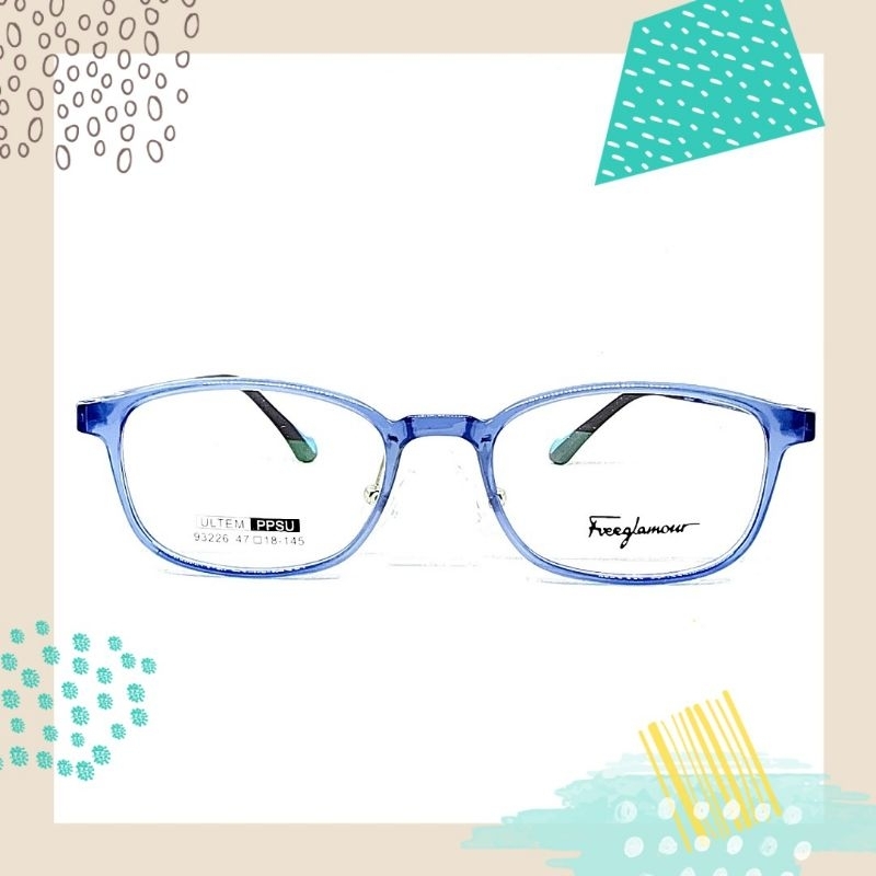 Jual FRAME KACAMATA ANAK-ANAK FVER GLAMOUR 93226 Model Keren Transparan ...
