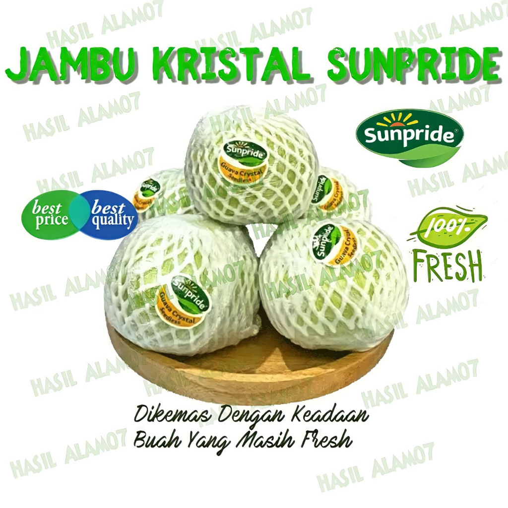 Jual Buah Jambu Klutuk Kristal Biji Putih Sunpride Guava Seed Segar Fresh Harga 1 kg Jambu ...